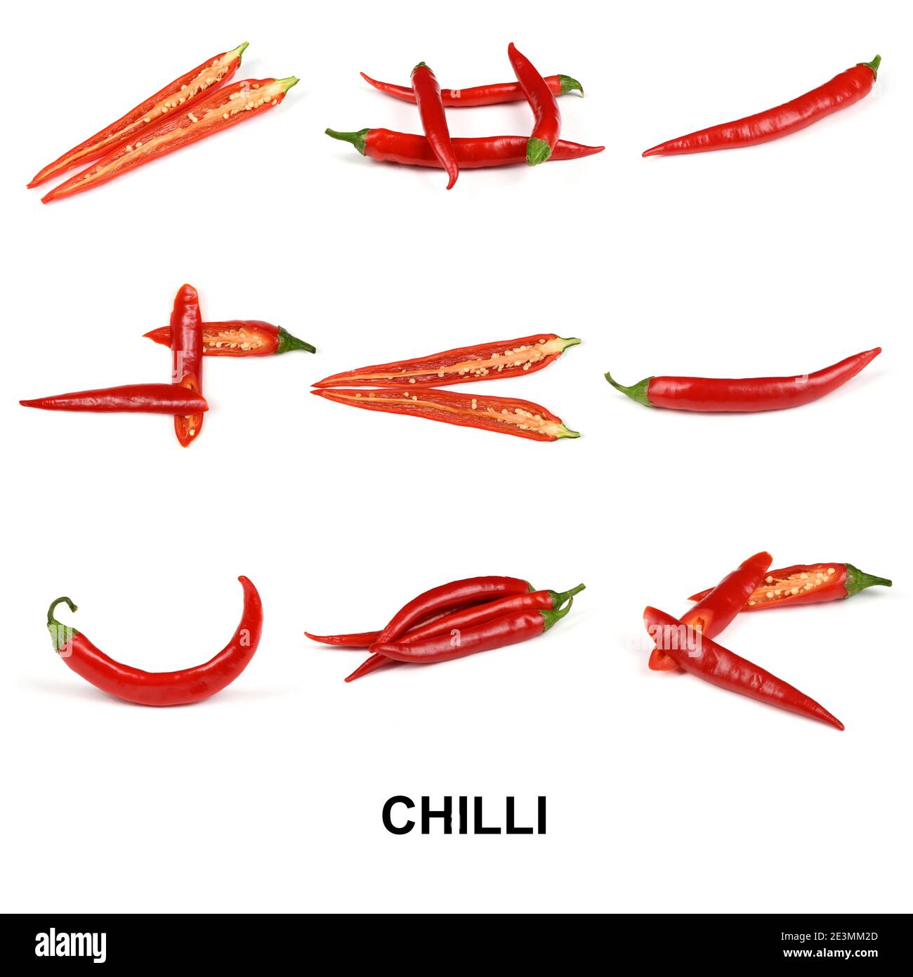 Red chili pepper isolated on a white background. High resolution photo ...