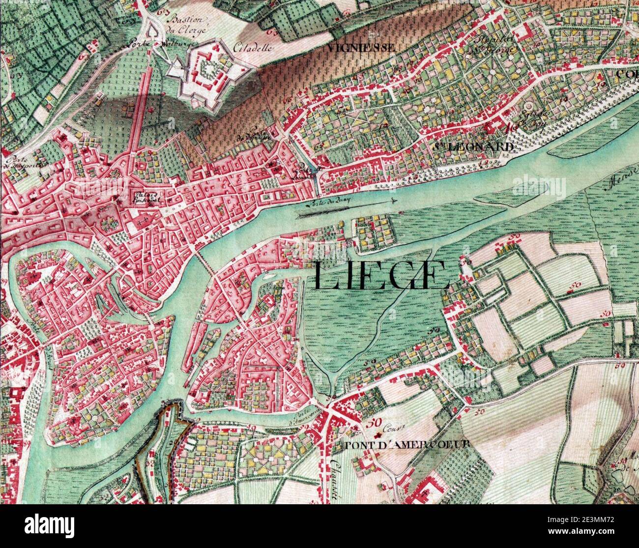 Map liege 3 Stock Photo - Alamy