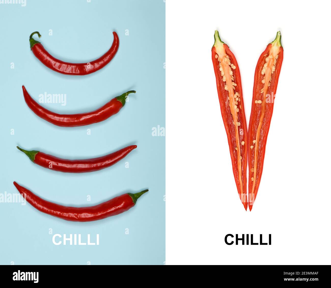 Creative layout made of red chilli peppers. High resolution photo. Full ...