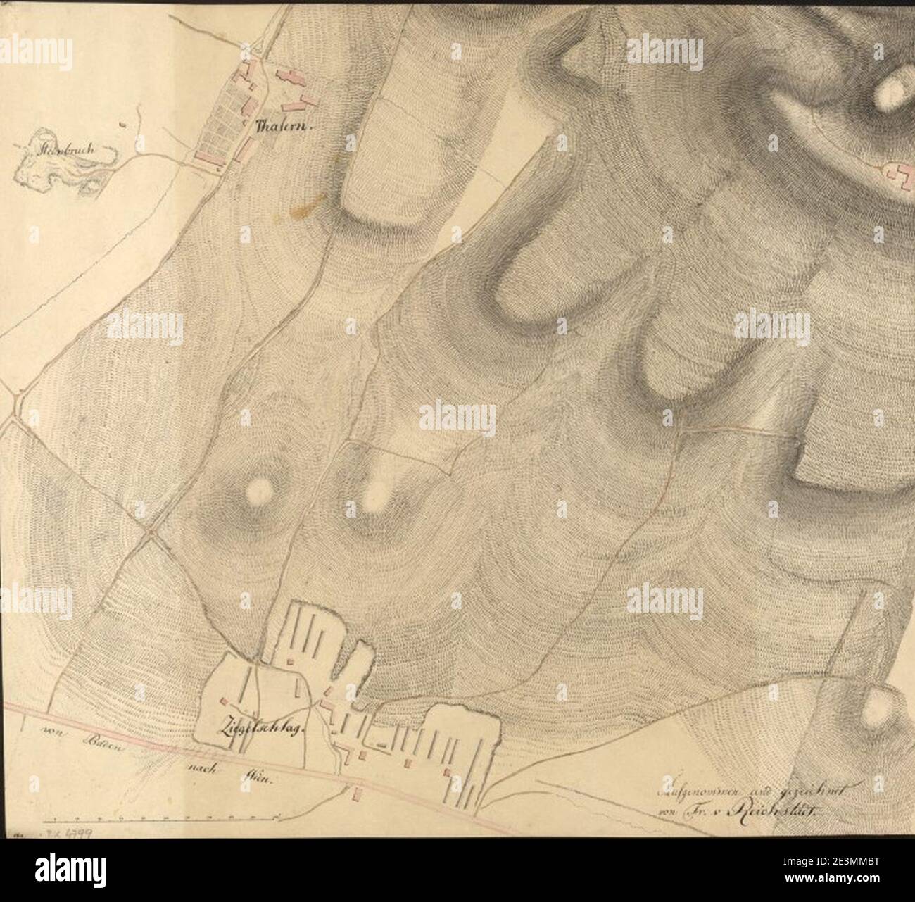 Map by the Duke of Reichstadt Stock Photo - Alamy
