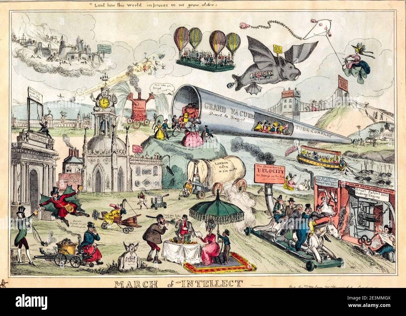 March of intellect 3 Stock Photo - Alamy