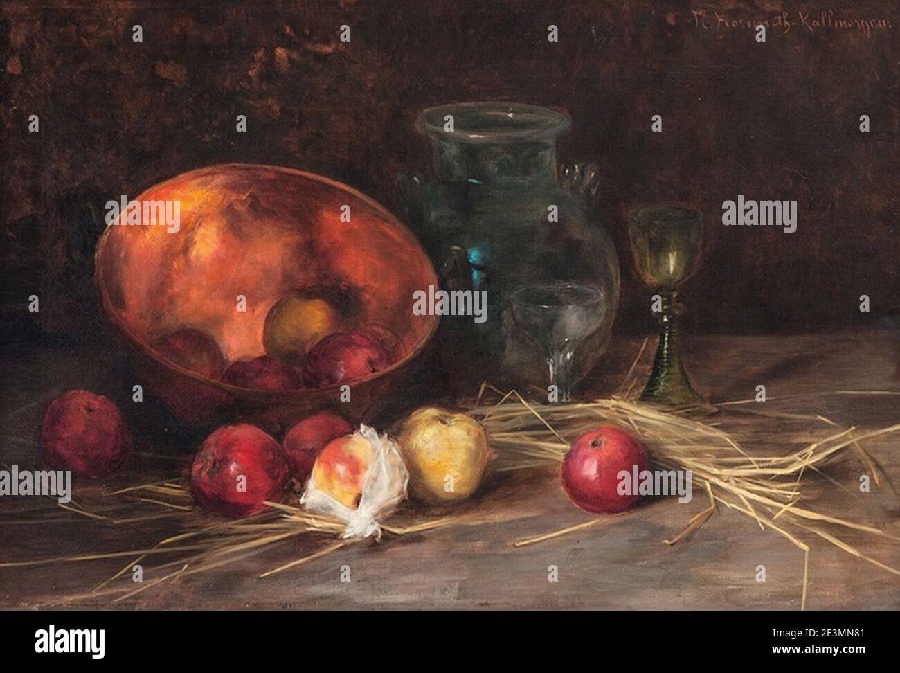 Margarete Hormuth-Kallmorgen - Stillleben mit Äpfeln Stock Photo - Alamy