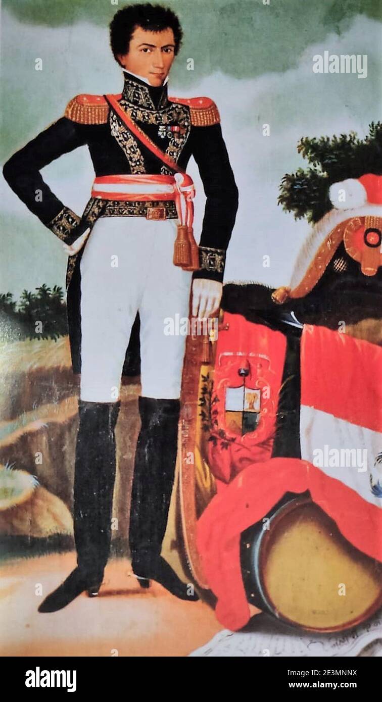 Mariscal Andrés de Santa Cruz Stock Photo - Alamy