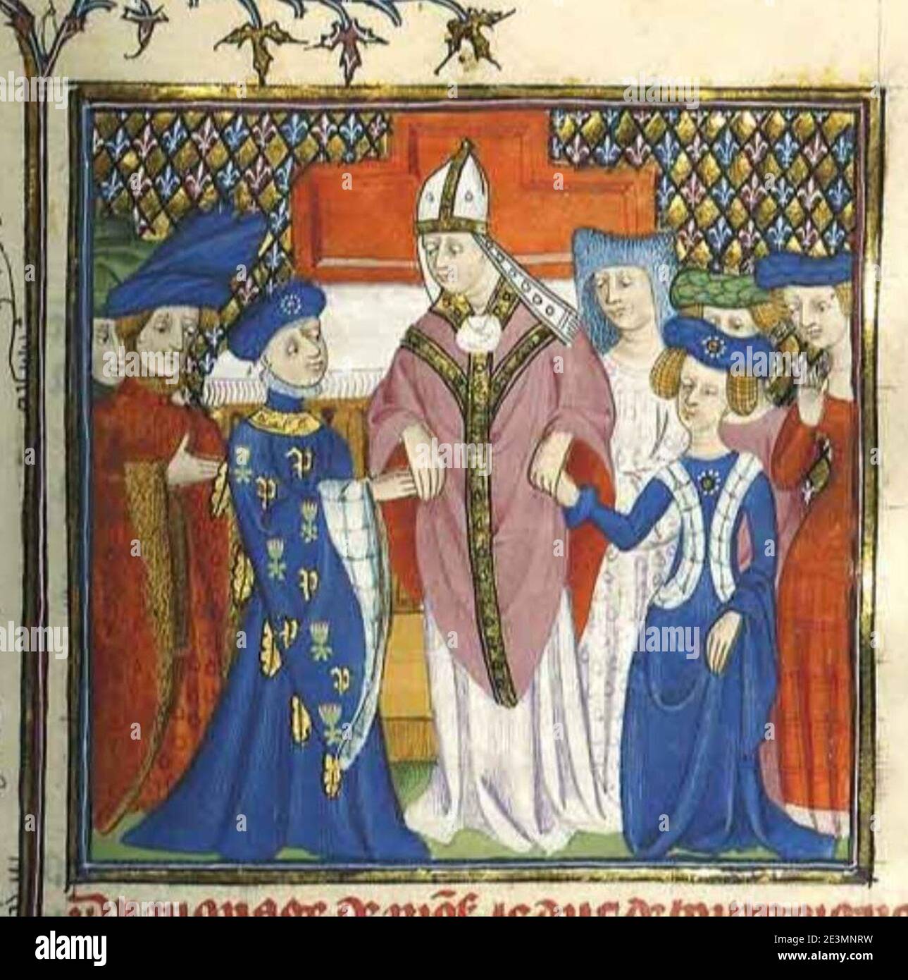 Mariage de Philippe II le Hardi et Marguerite de Flandre Stock Photo ...