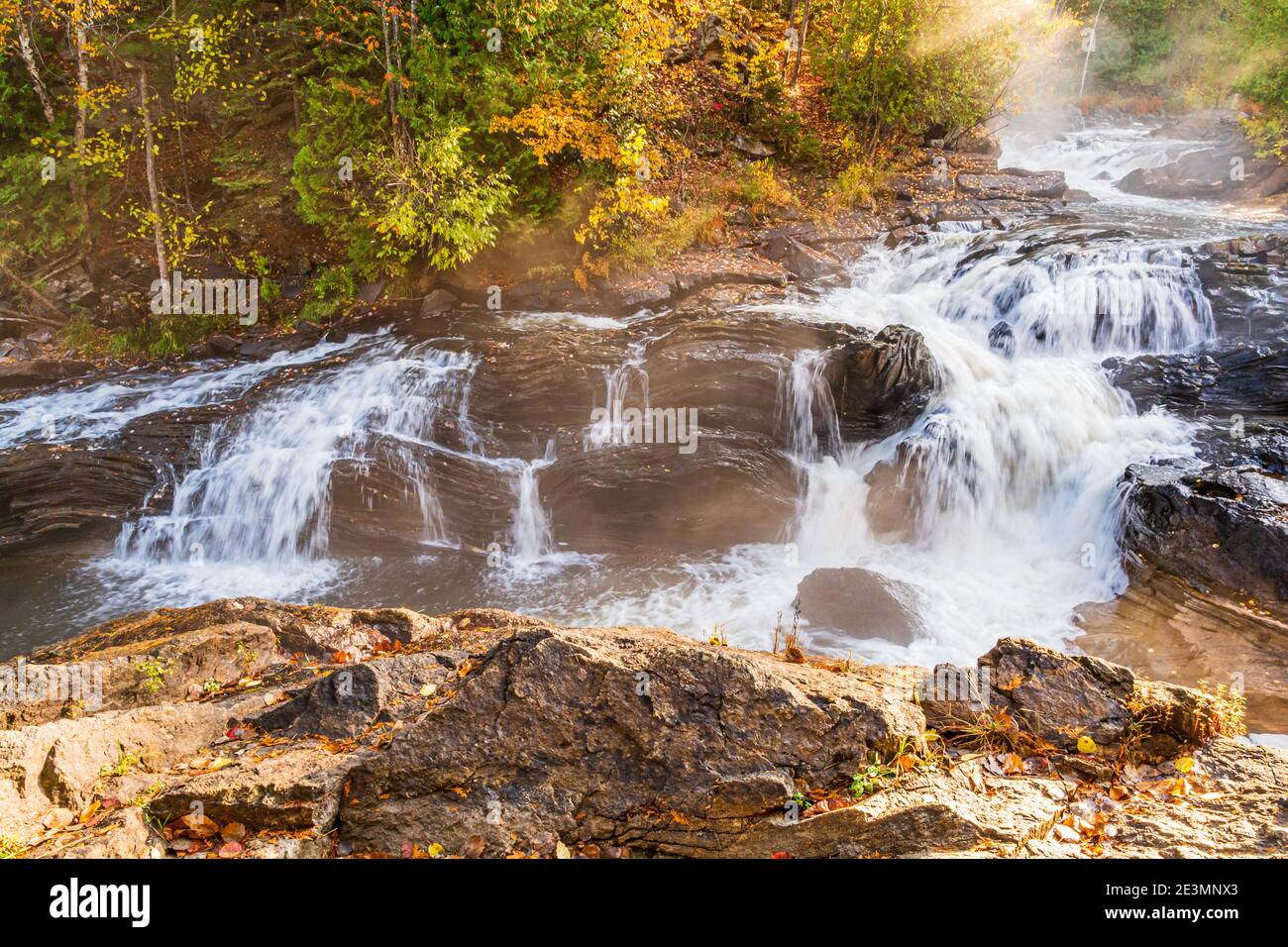 Egan Chutes Provincial Park Bancroft Ontario Canada in autumn Stock ...
