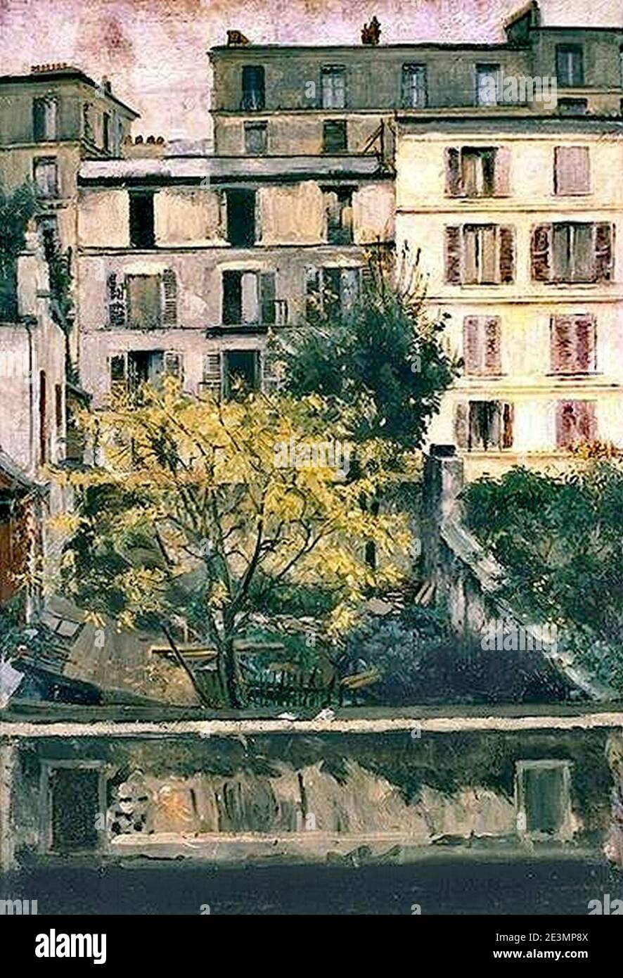 Maria Slavona Häuser am Montmartre Stock Photo - Alamy