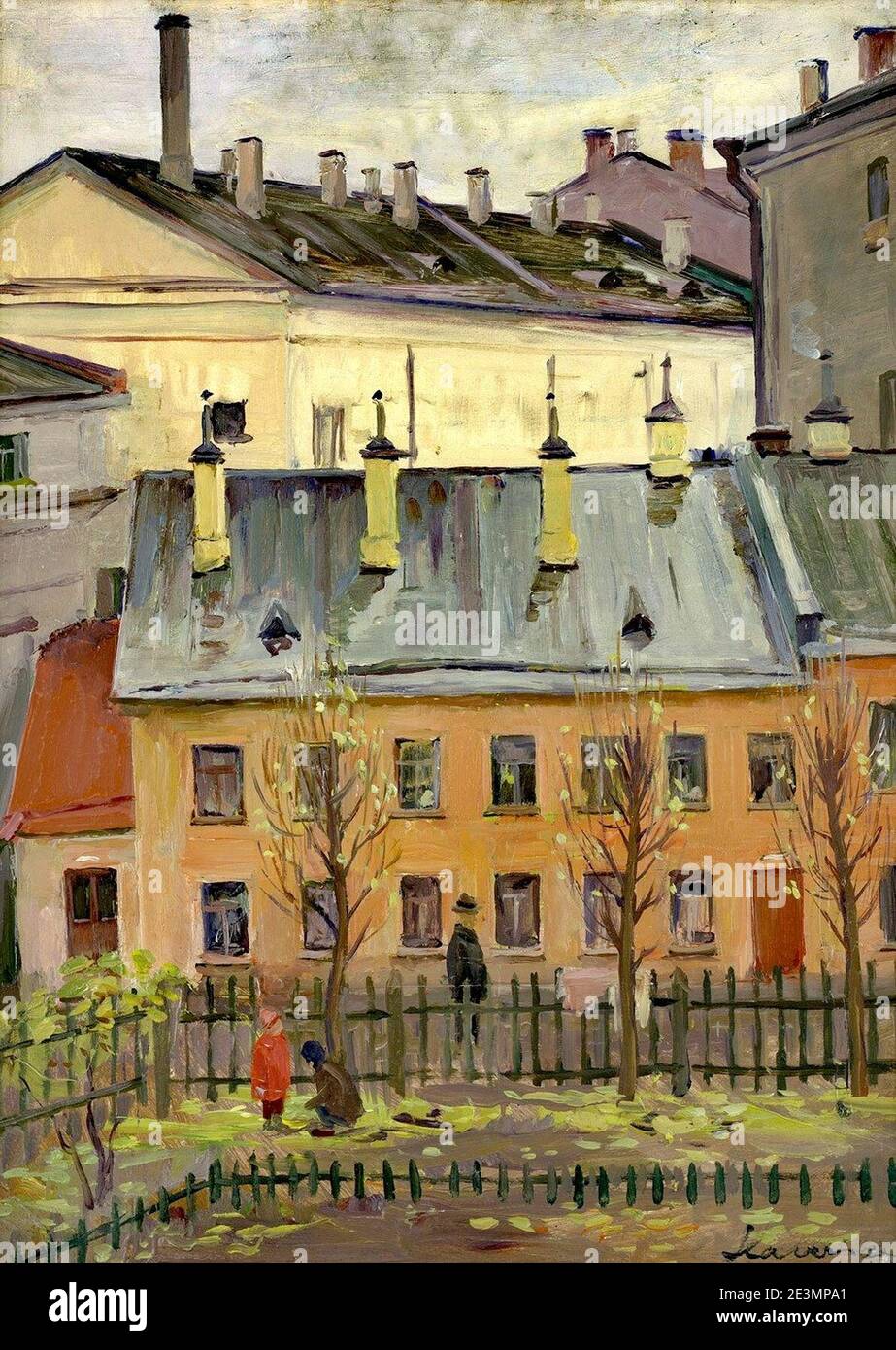 Maria Slavona Häuser am Montmartre 2 Stock Photo - Alamy