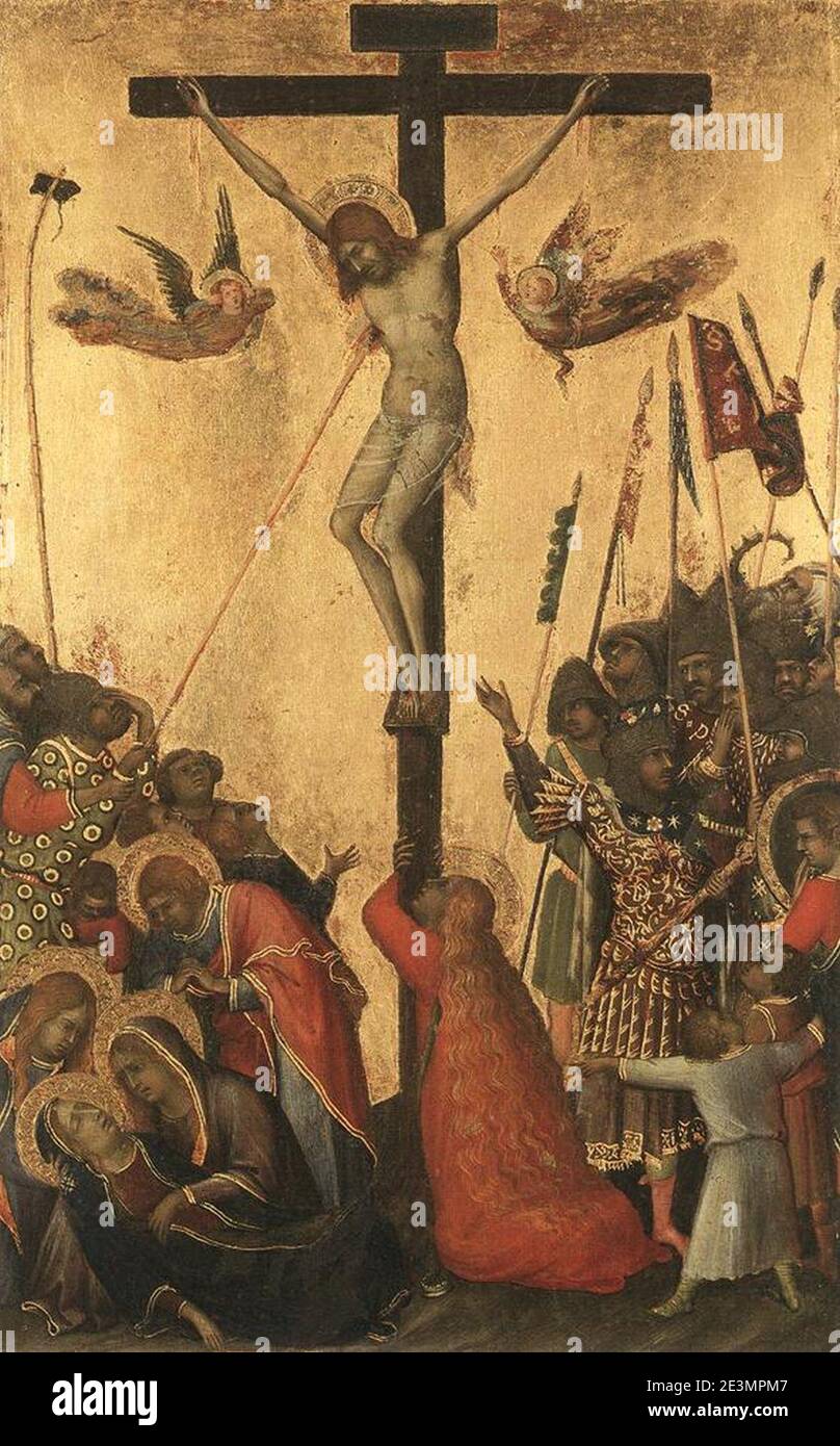 Simone Martini - Crucifixion Stock Photo - Alamy
