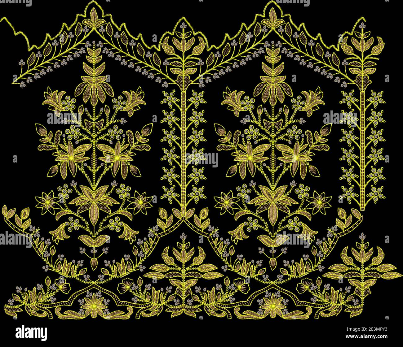 Mughal art work.indian traditional antique gold border Stock Photo - Alamy