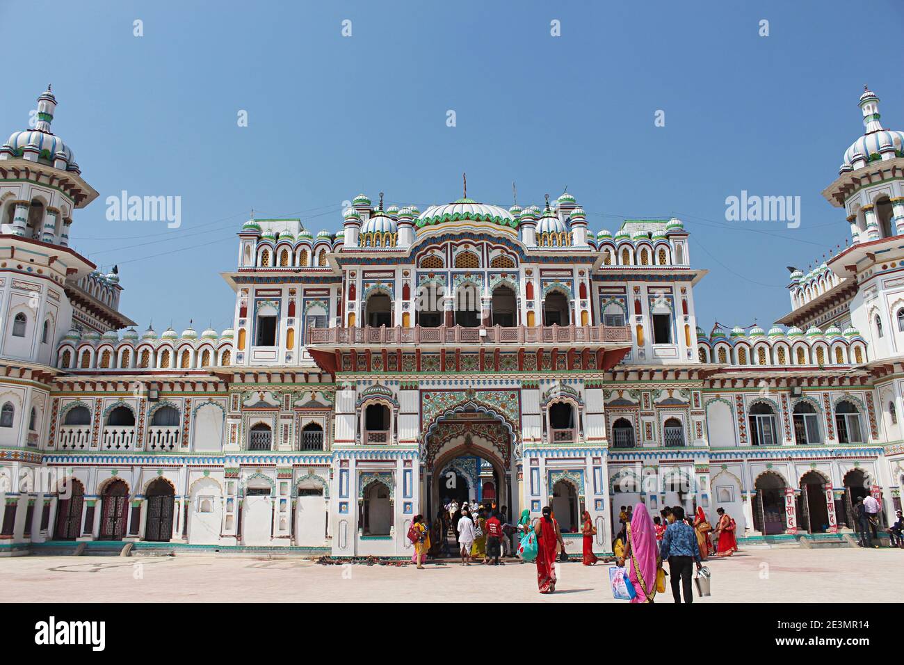 12th Dec 2020, Janakpur, Dhanusha, Nepal. Tourists at Janakpur Palace ...