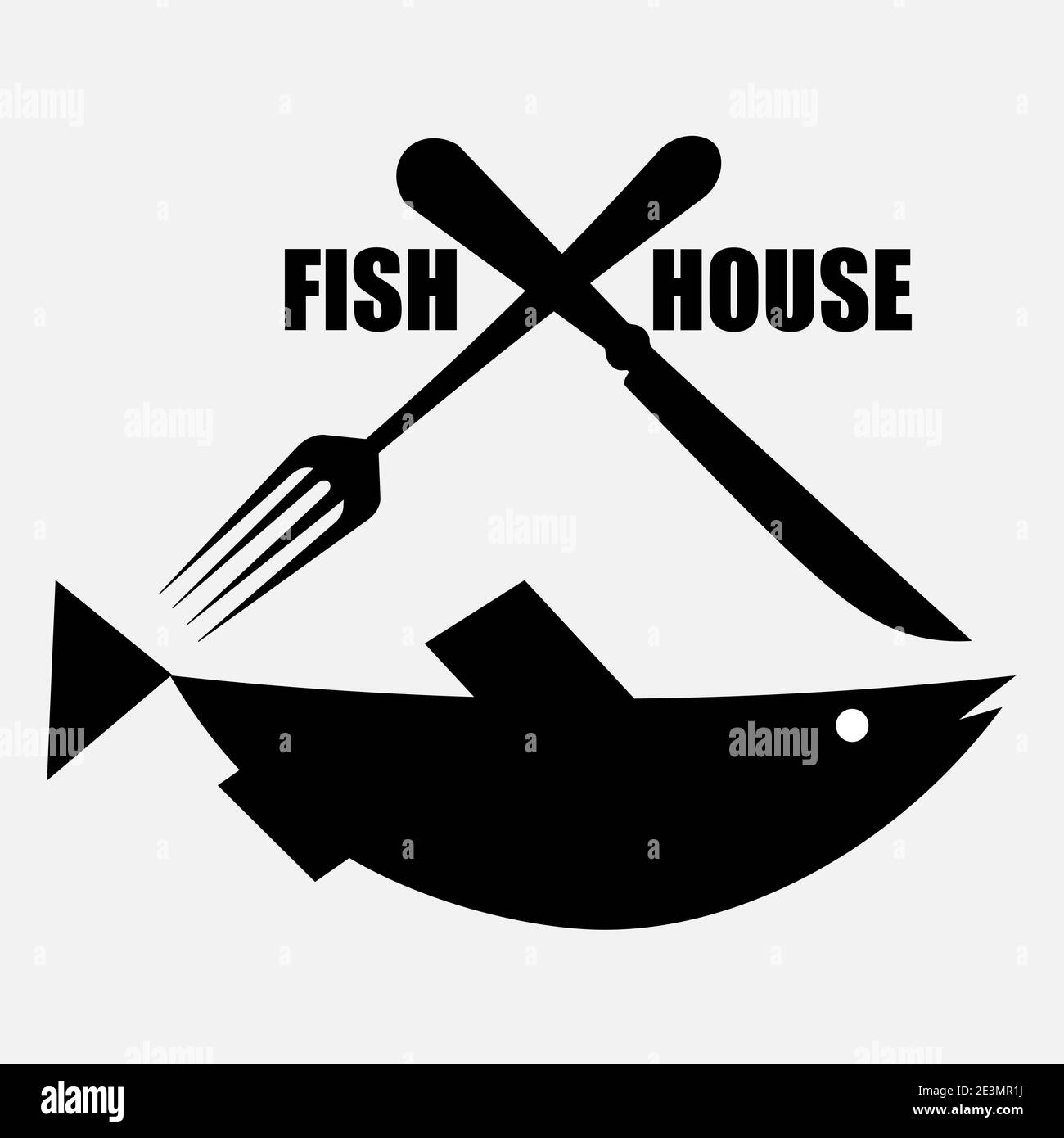 Fishing store icon vector vectors Black and White Stock Photos & Images ...