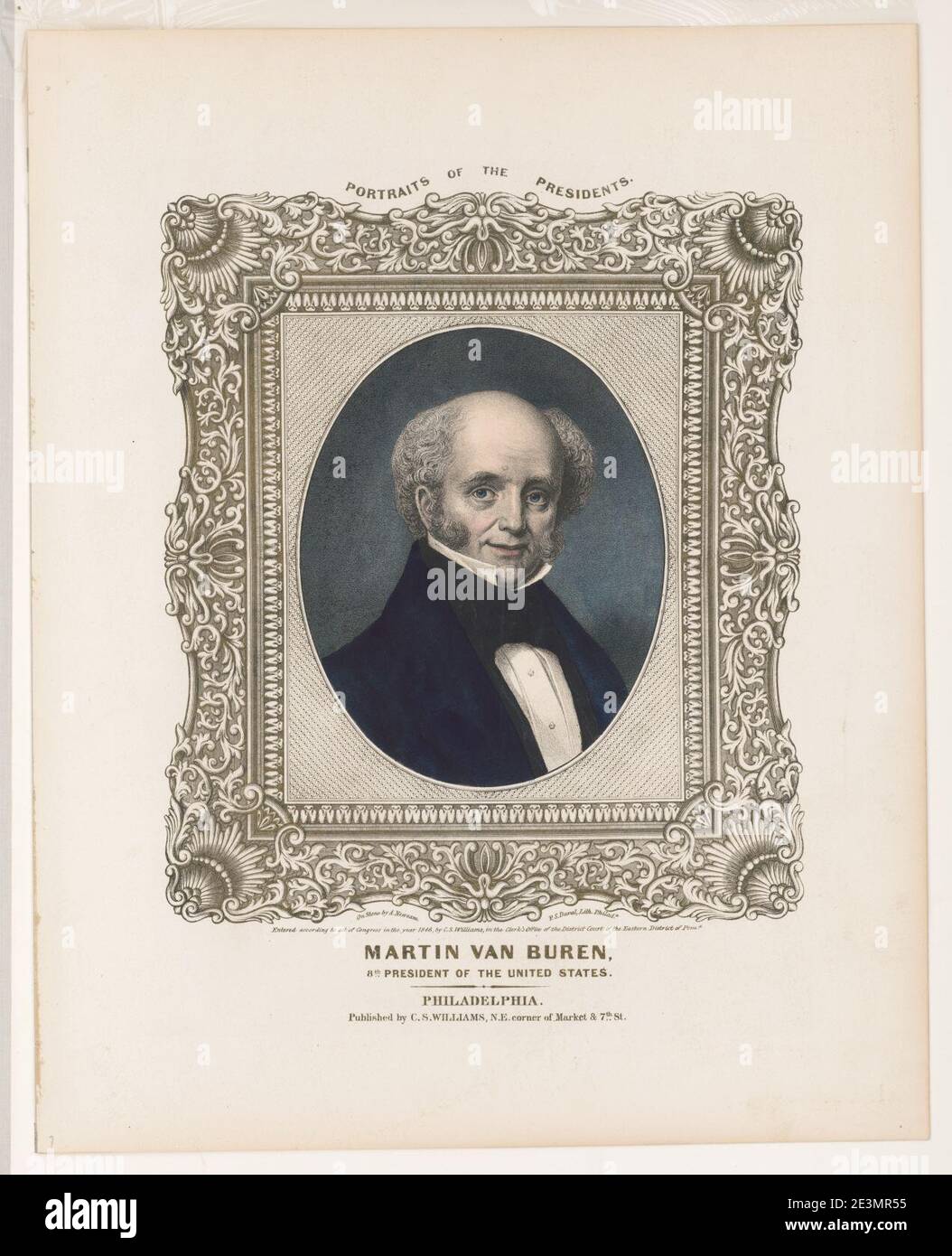 Martin Van Buren, 8th President of the United States Stock Photo - Alamy
