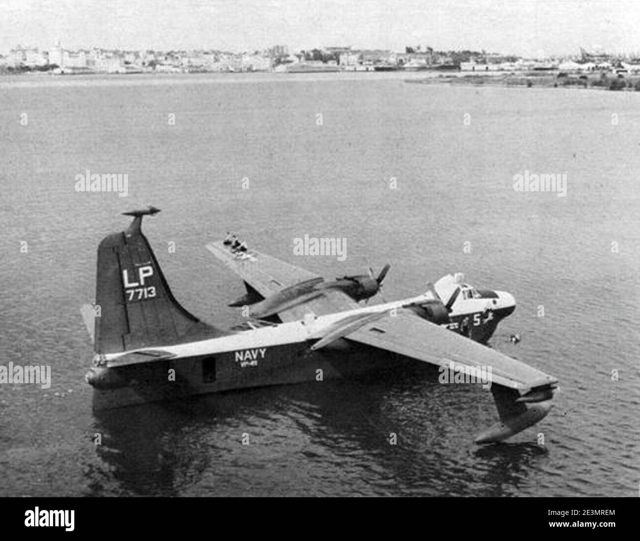 Martin P5M-1 Marlin of VP-49 at San Juan, Puerto Rico, in January 1960 ...