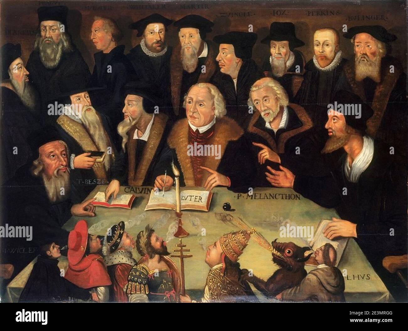 Martin Luther in the Circle of Reformers, German School, 1625-1650 ...