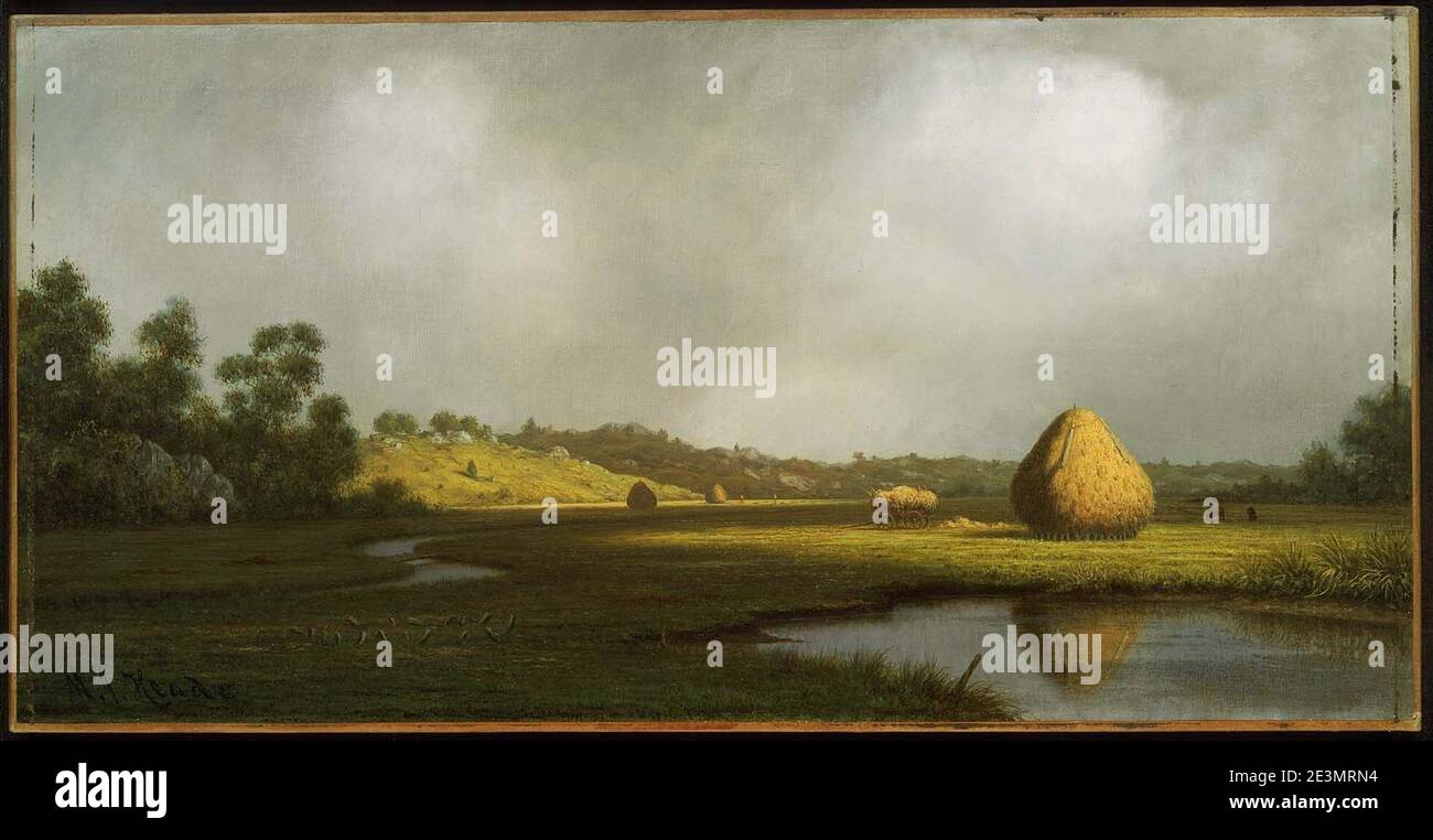 Martin Johnson Heade - Salt Marshes, Newburyport, Massachusetts Stock ...