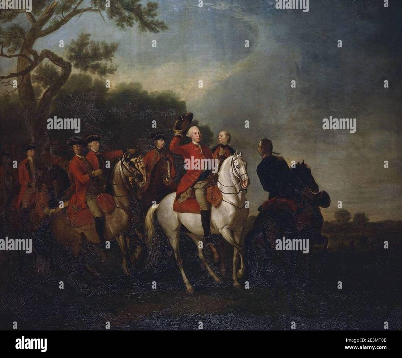 Martin Ferdinand Quadal (1736-1808) - George III at a Review Stock ...