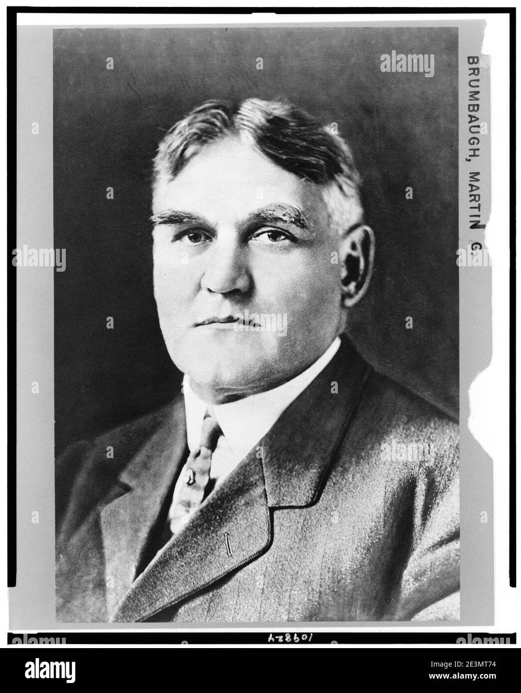 Martin Brumbaugh, head-and-shoulders portrait, facing slightly left ...