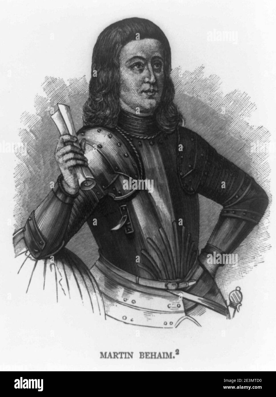 Martin Behaim, half-length portrait, facing right; in armor Stock Photo ...