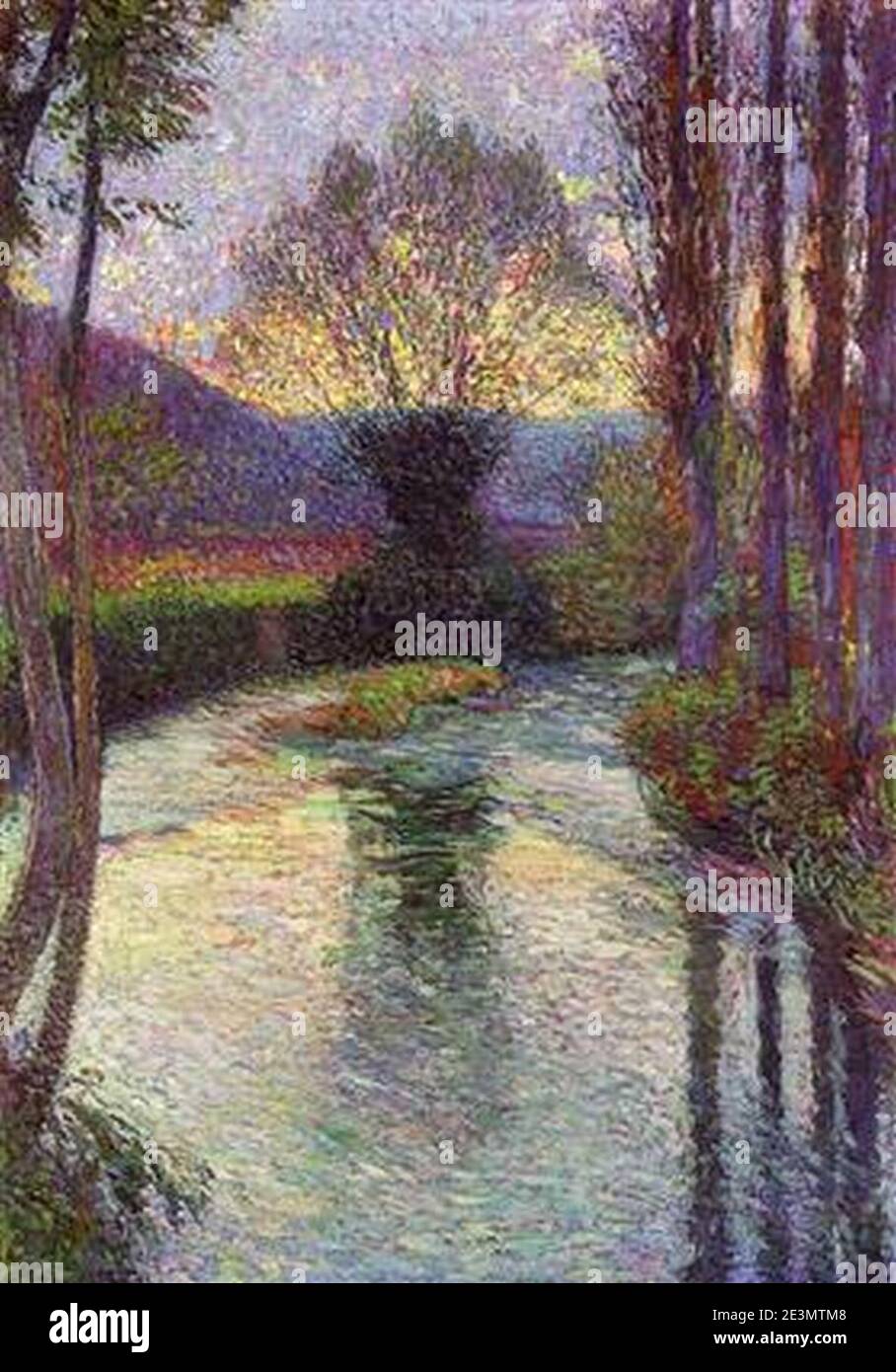 Martin - reflected-willow-on-the-green-1915 Stock Photo - Alamy