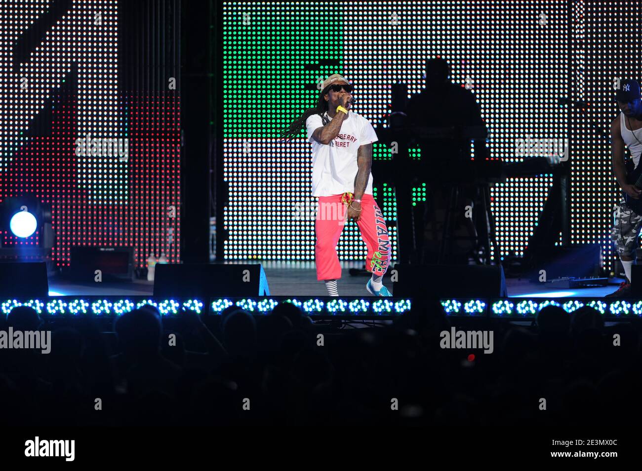 WEST PALM BEACH, FL - AUGUST 02: Rapper Lil Wayne performs during the I ...