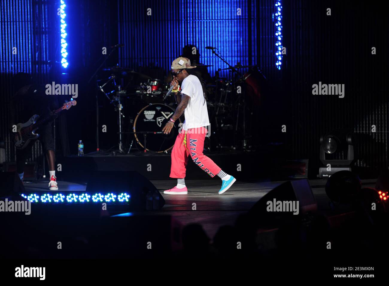 WEST PALM BEACH, FL - AUGUST 02: Rapper Lil Wayne performs during the I ...