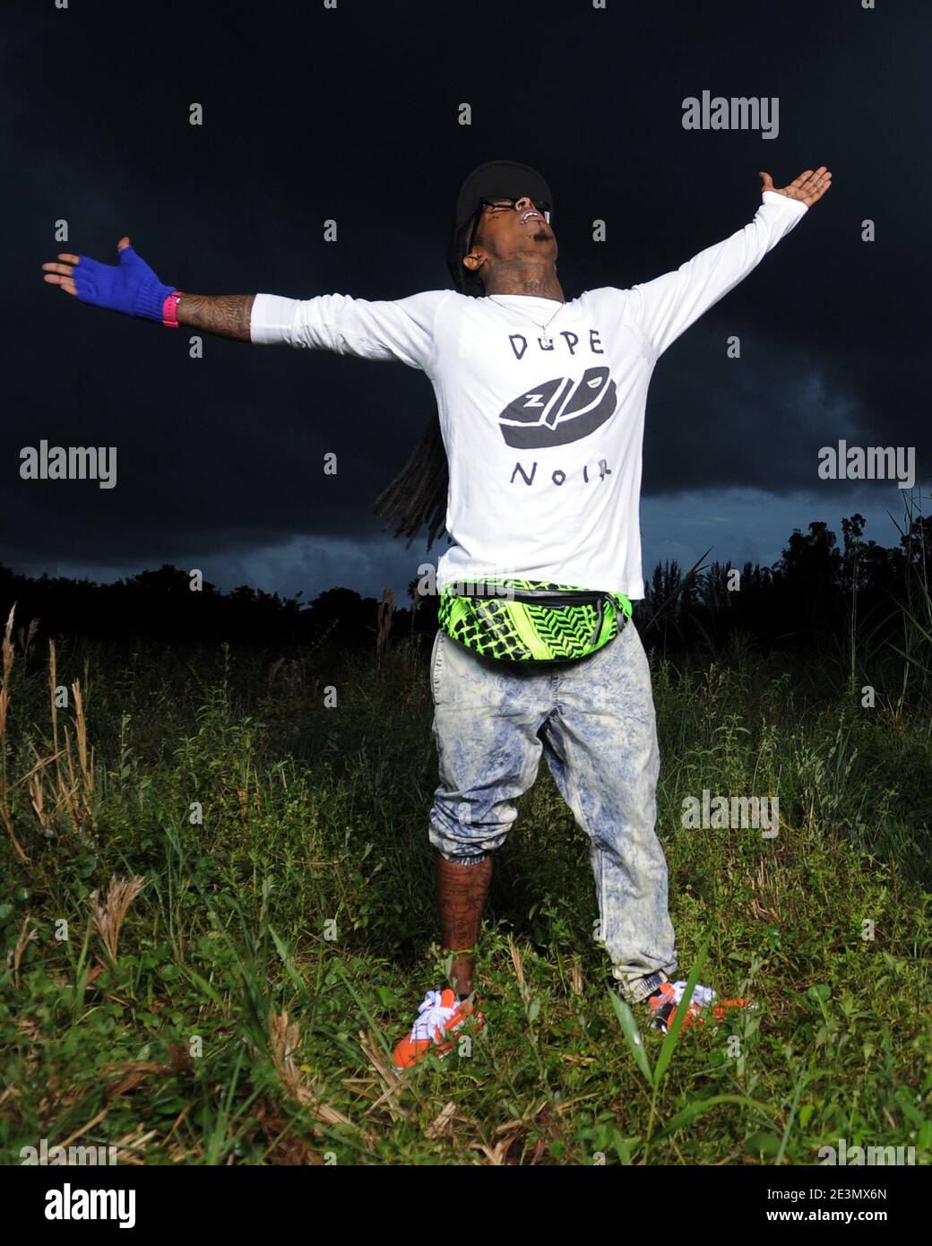 MIAMI, FL - AUGUST 08: Lil Wayne in the weeds. Dwayne Michael Carter ...