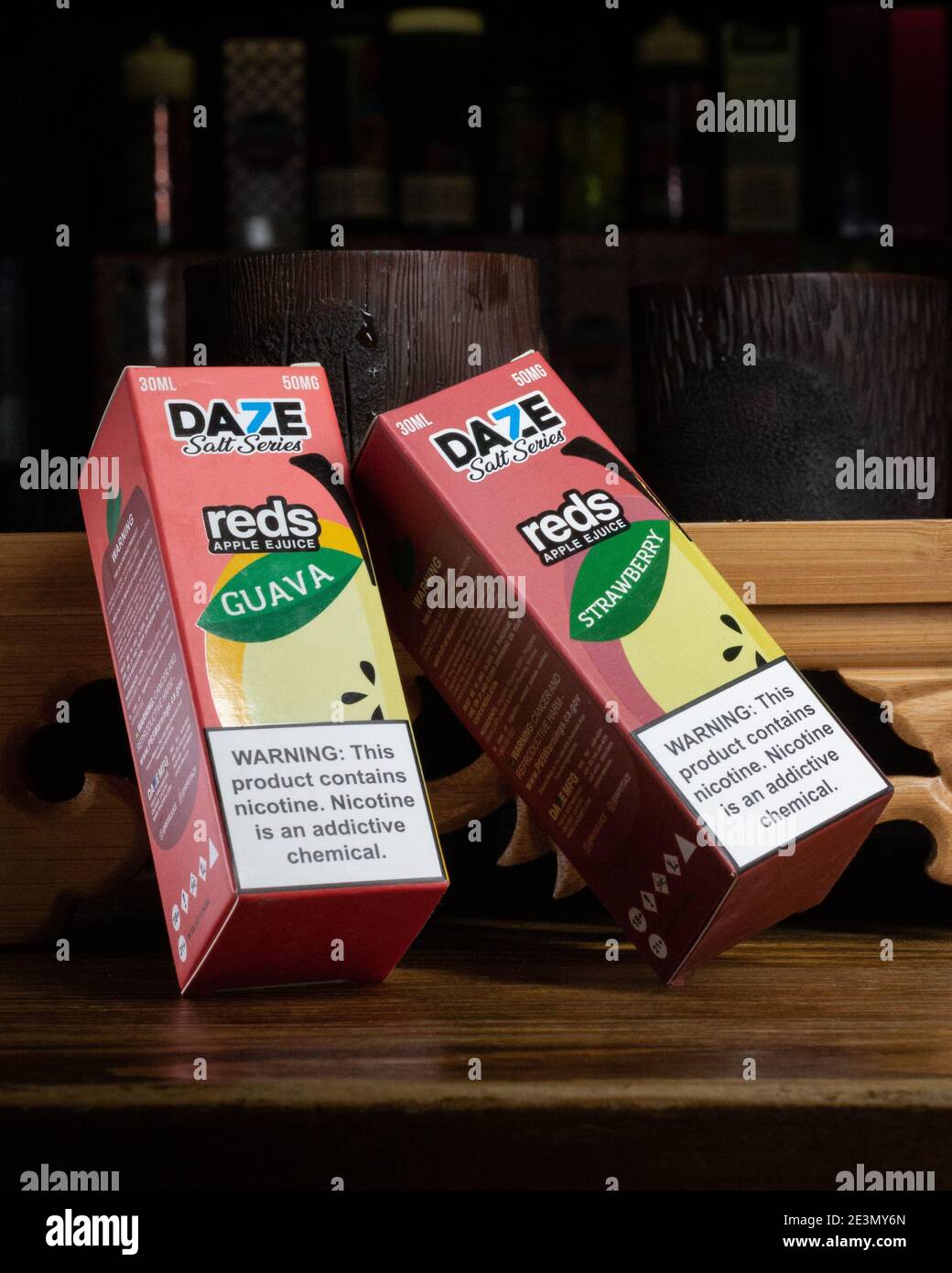 Ufa, Russia, Vape Shop, 3 July, 2019: E-liquid e-juice High vape for ...