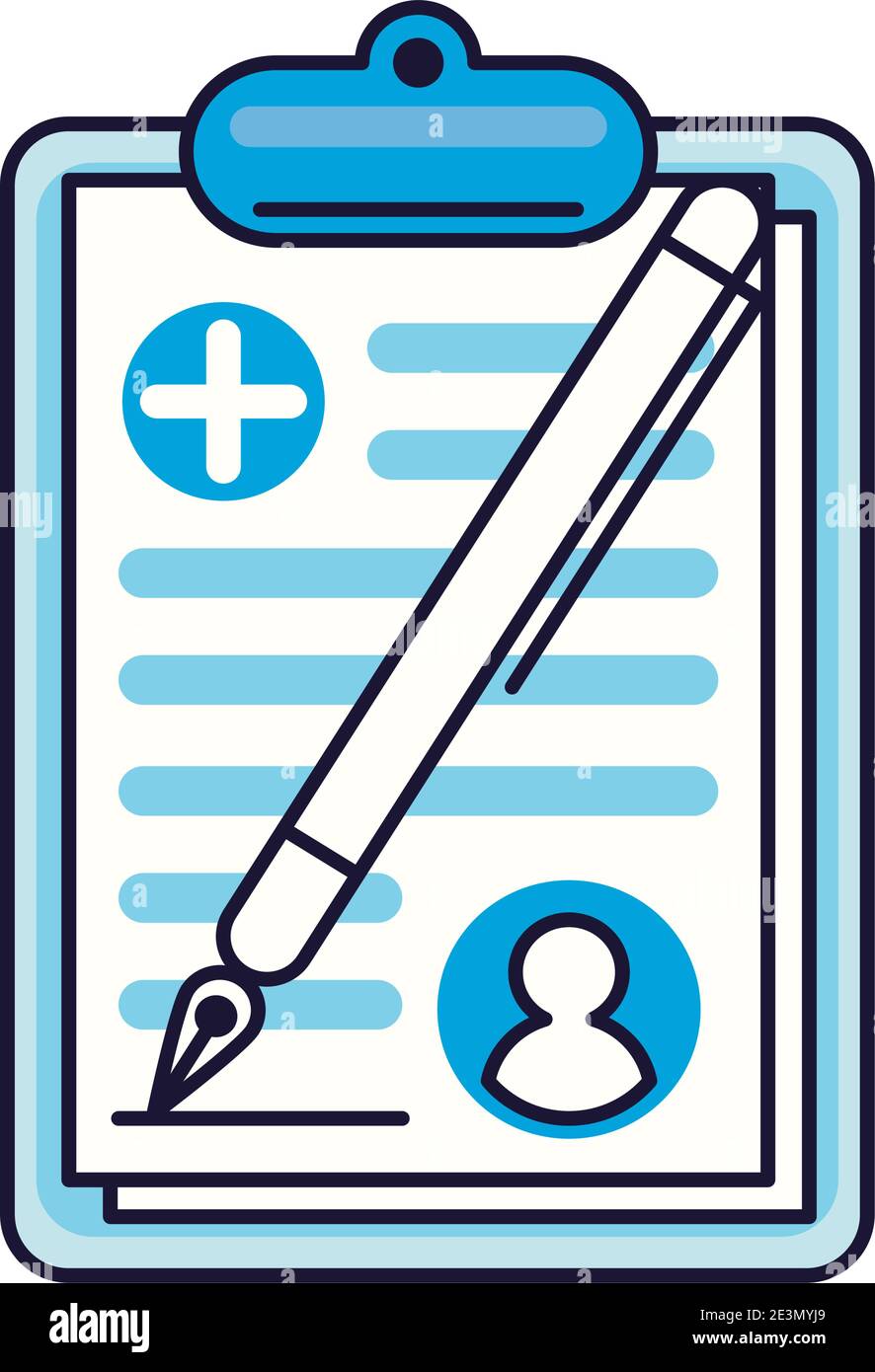 medical order in clipboard health icon vector illustration design Stock ...