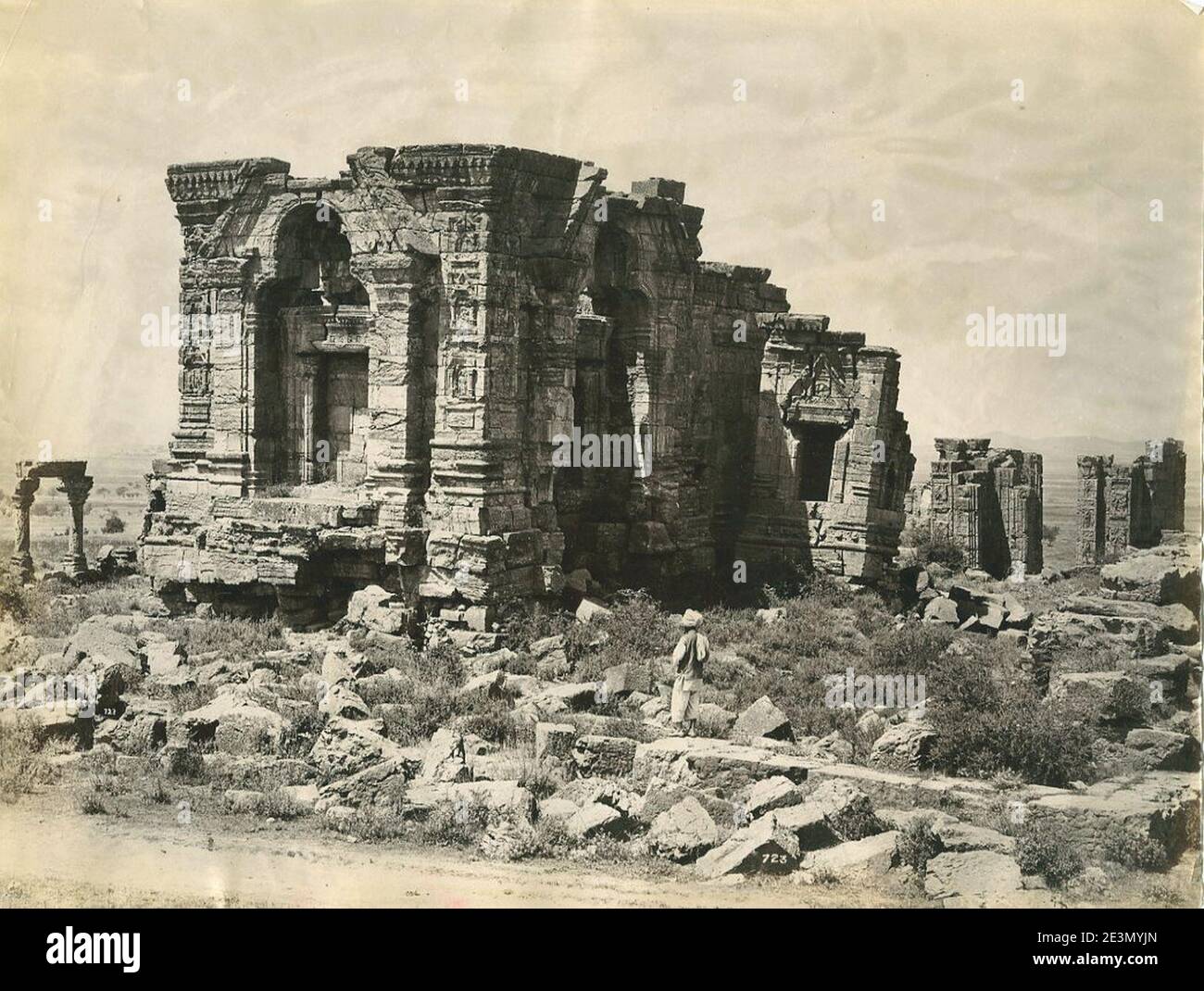 Martand Sun Temple in Kashmir, India (c. 1900 Stock Photo - Alamy