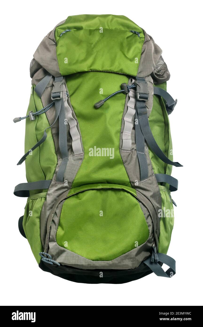 Backpack on Isolated white background Stock Photo - Alamy