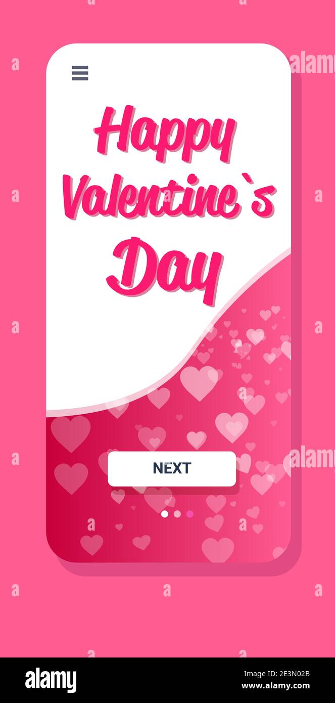 valentines day celebration love banner flyer or greeting card with ...