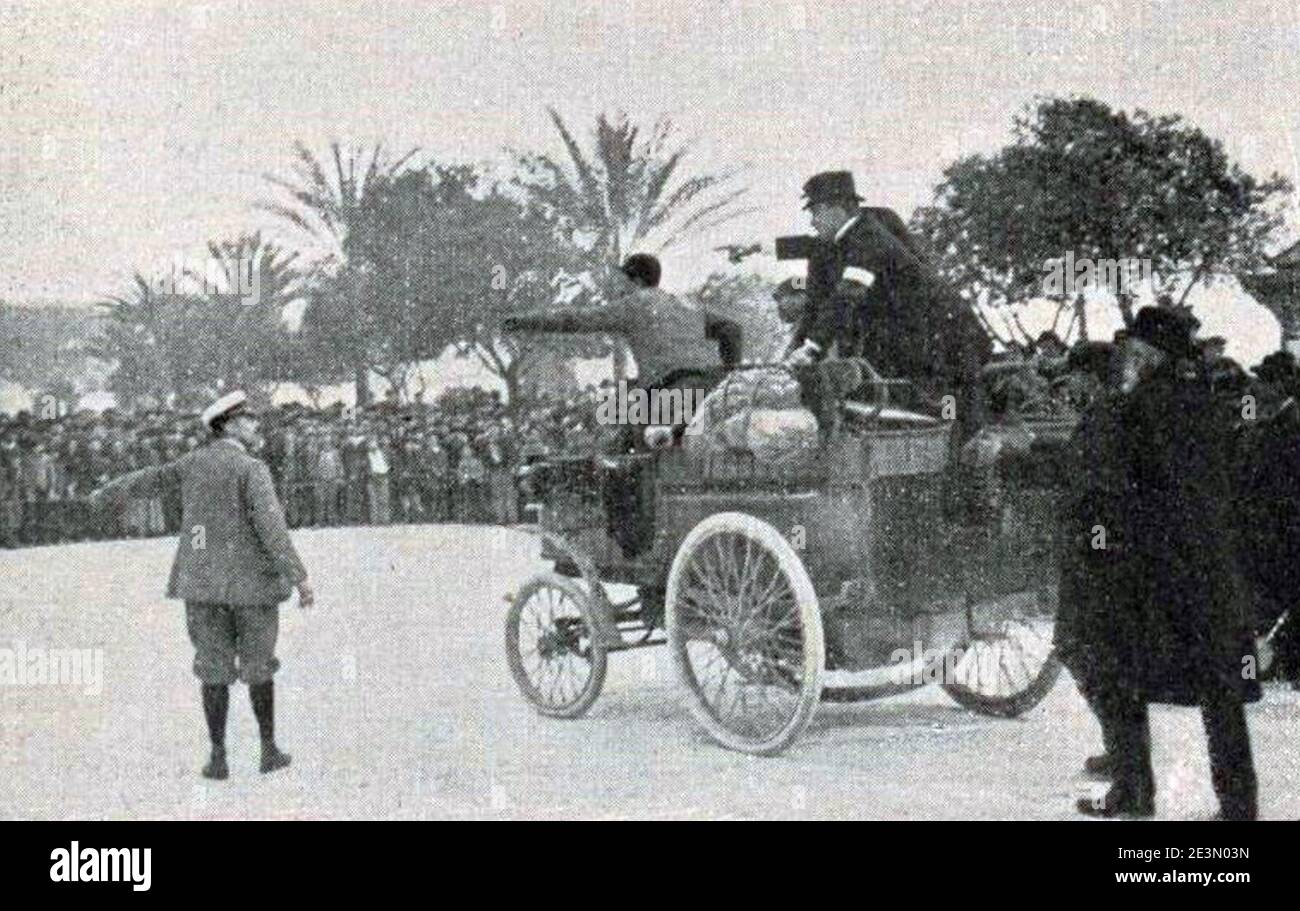 Marseille-Nice-La Turbie 1897 - la voiture break d'André Michelin à ...