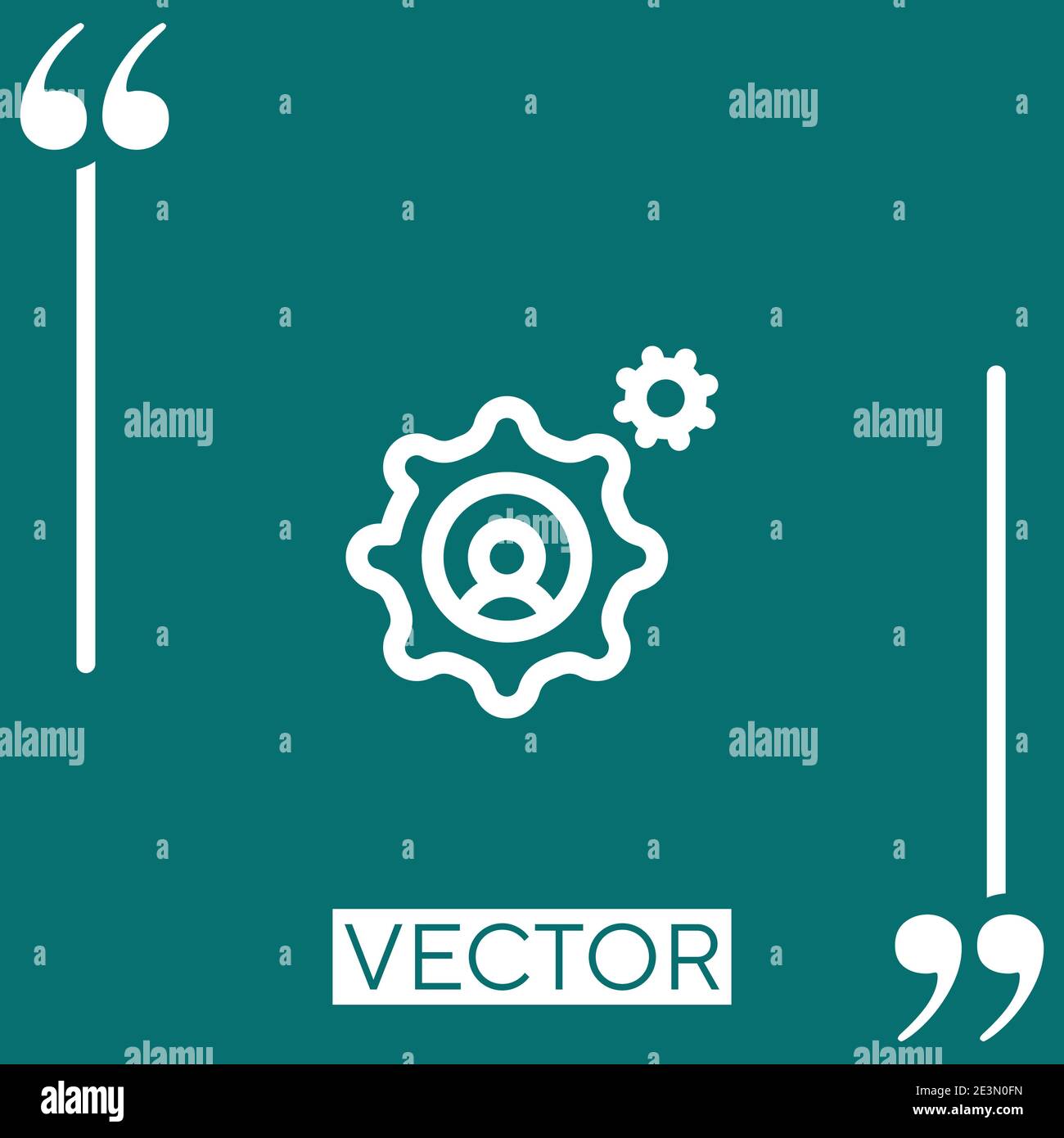 process vector icon Linear icon. Editable stroke line Stock Vector ...