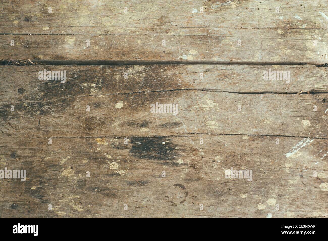 Top view of vintage and old wooden table background Stock Photo - Alamy