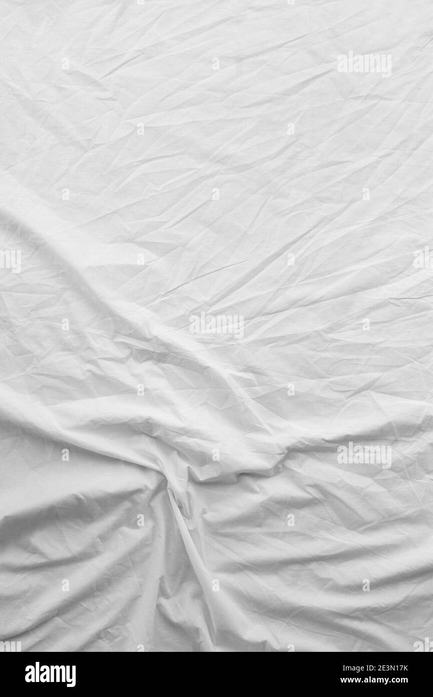 White Wrinkle Fabric Texture background Stock Photo - Alamy