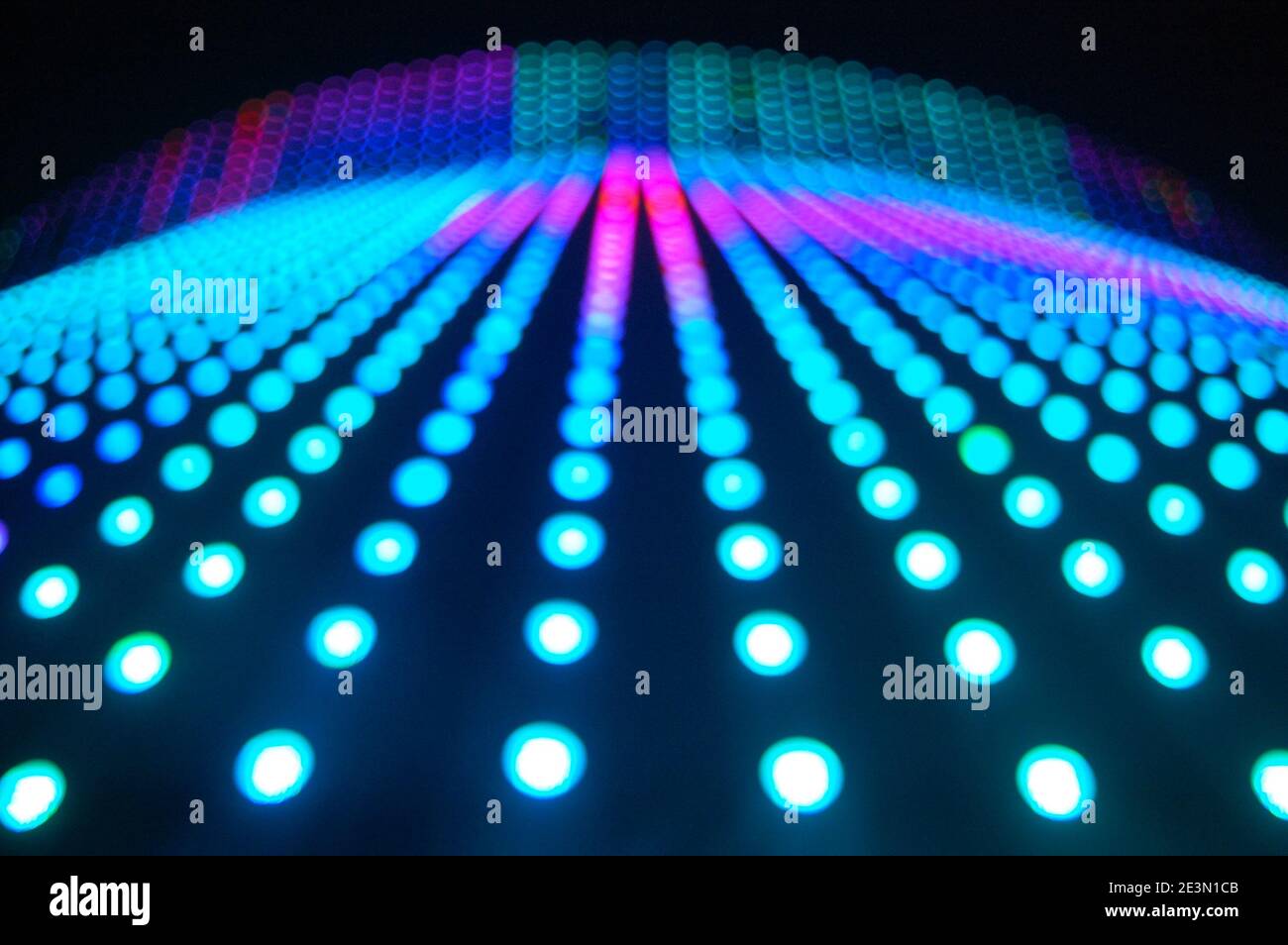High building lighting effects Stock Photo - Alamy