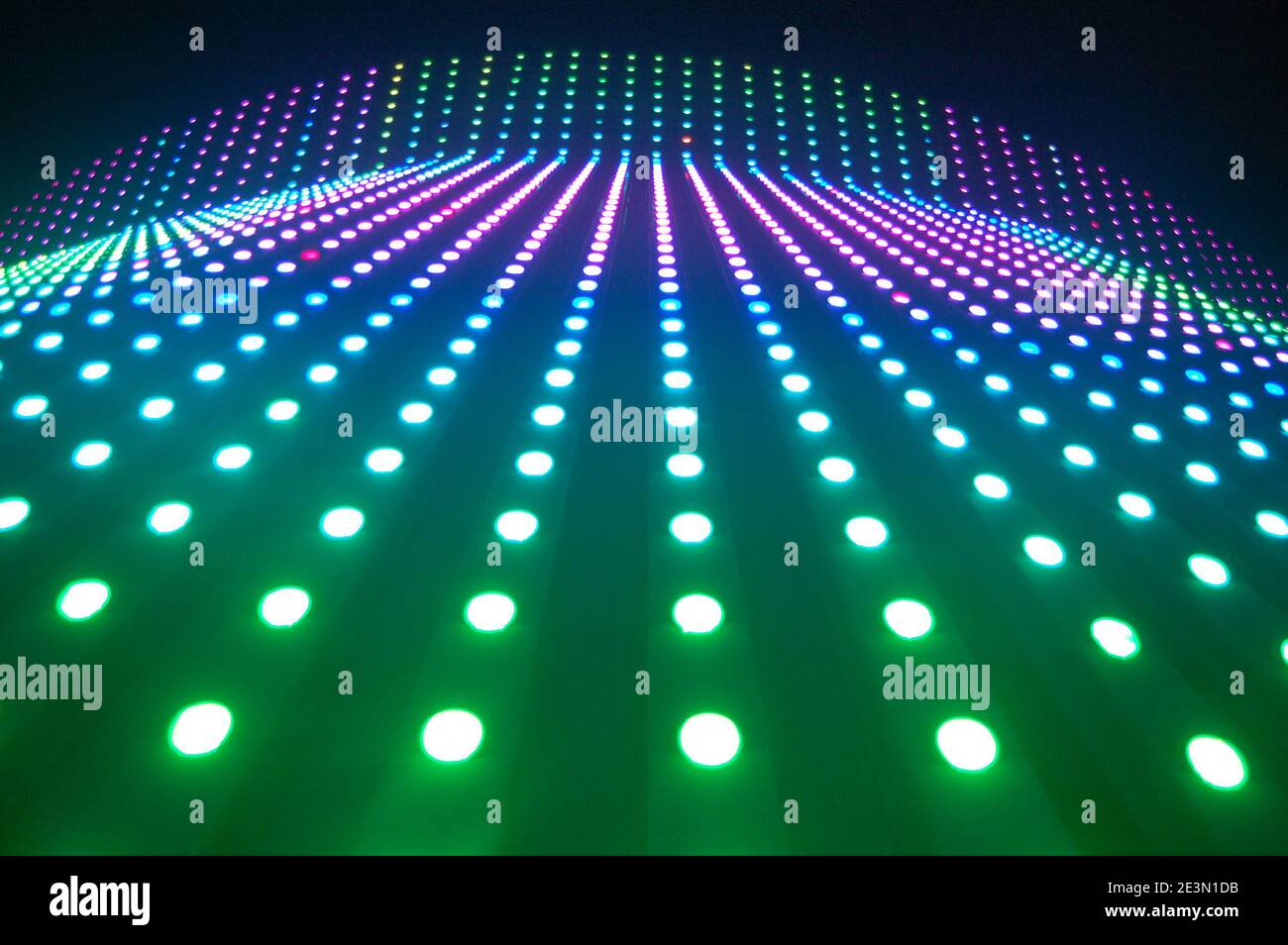 High building lighting effects Stock Photo - Alamy