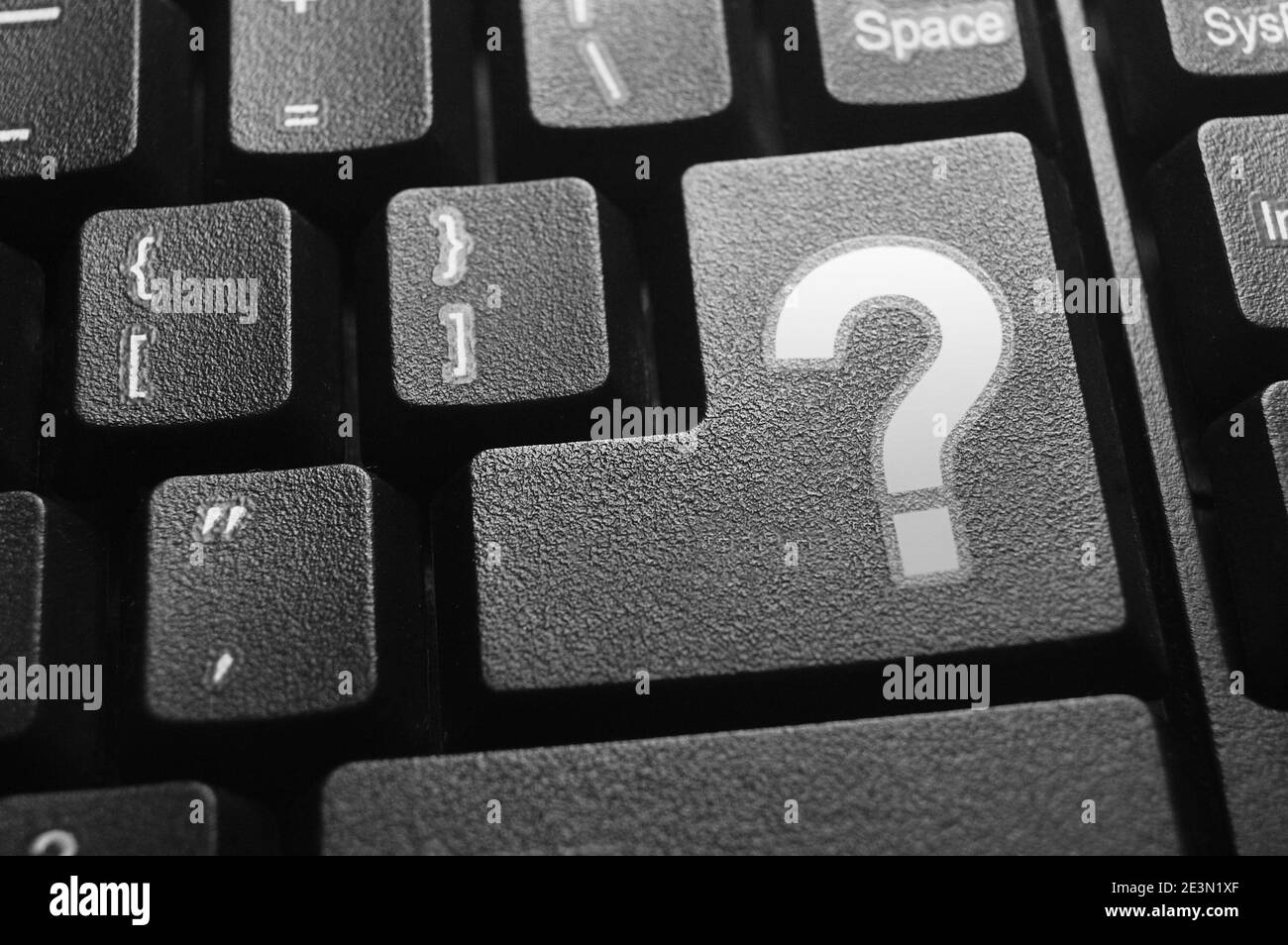 Red question mark Black and White Stock Photos & Images - Alamy