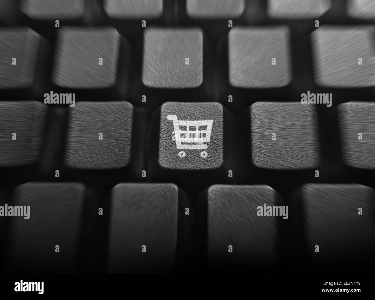 Close up online shopping on Black and White Stock Photos & Images - Alamy