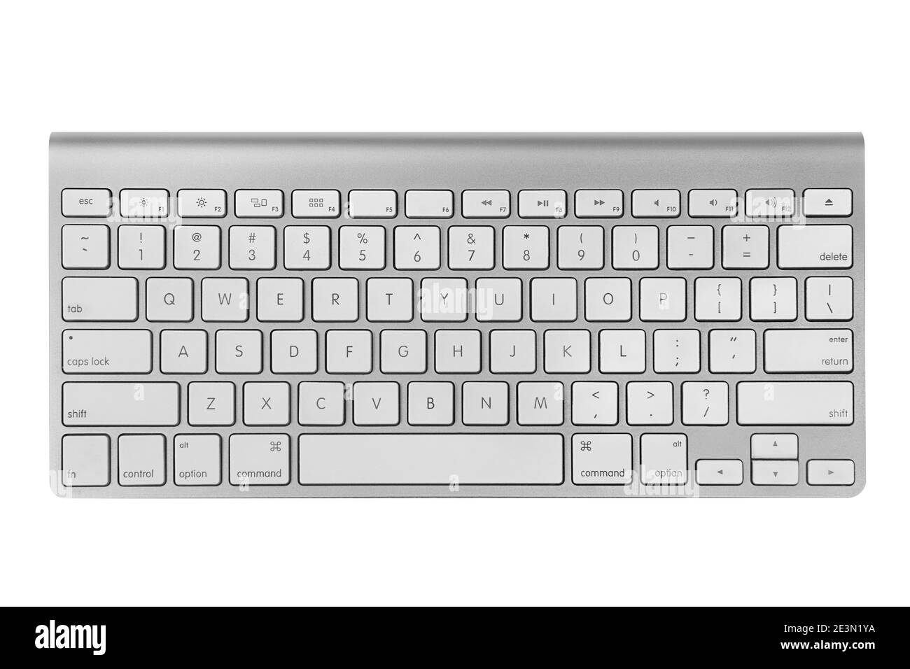 Modern keyboard isolated on white Stock Photo - Alamy