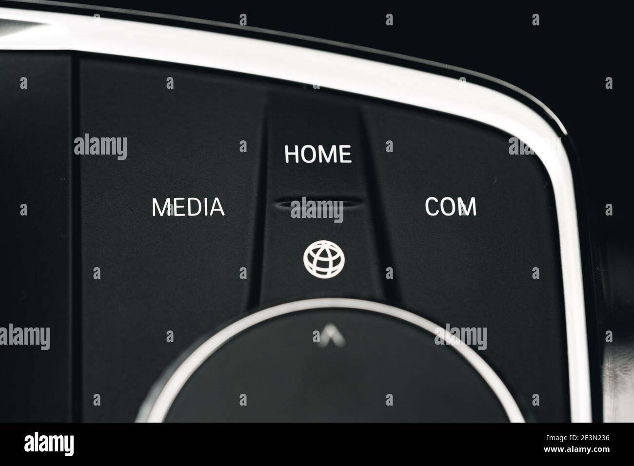 Buttons panel of the car on the dashboard Stock Photo - Alamy