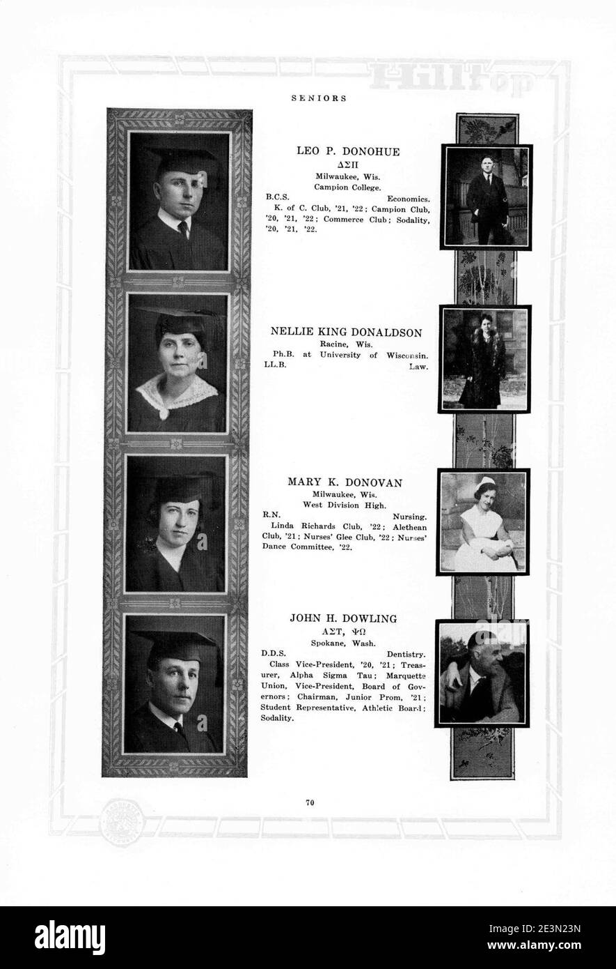 Yearbook page Black and White Stock Photos & Images - Alamy