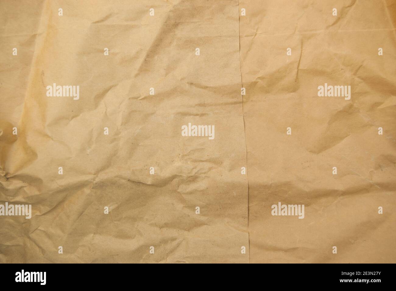 Brown crumpled paper texture Stock Photo - Alamy