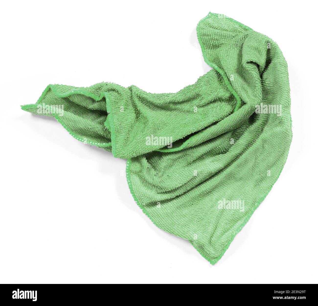 Dirty cloth isolated on a white background Stock Photo - Alamy