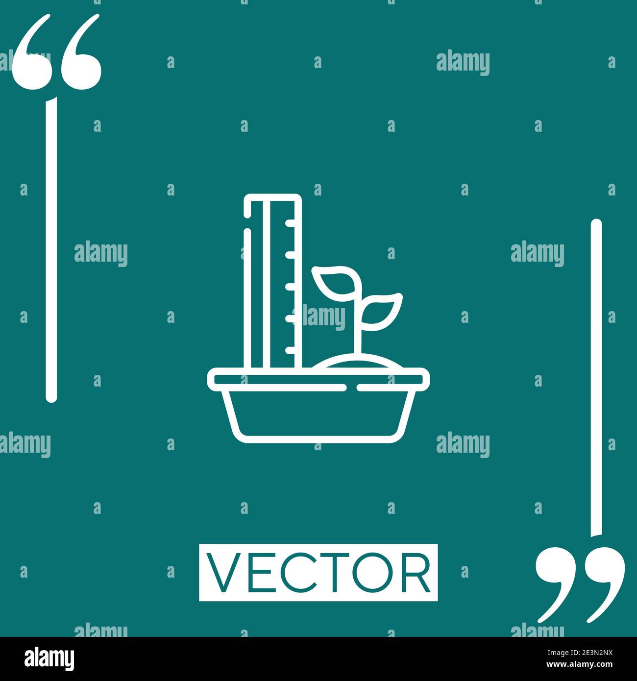 observation vector icon Linear icon. Editable stroked line Stock Vector ...