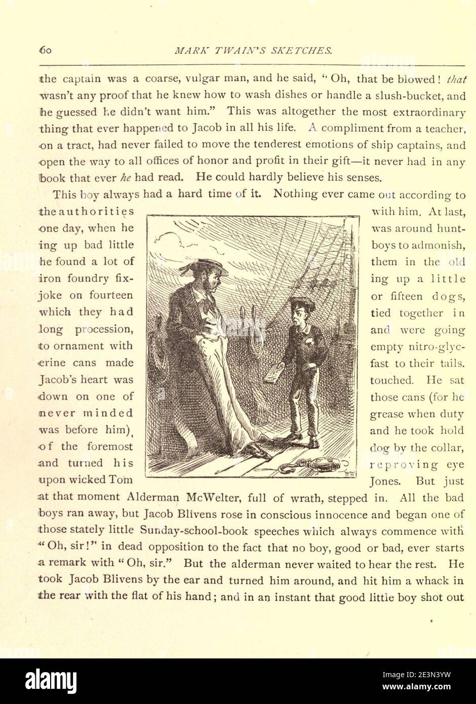 Mark Twain's Sketches, New and Old, p. 060 Stock Photo - Alamy