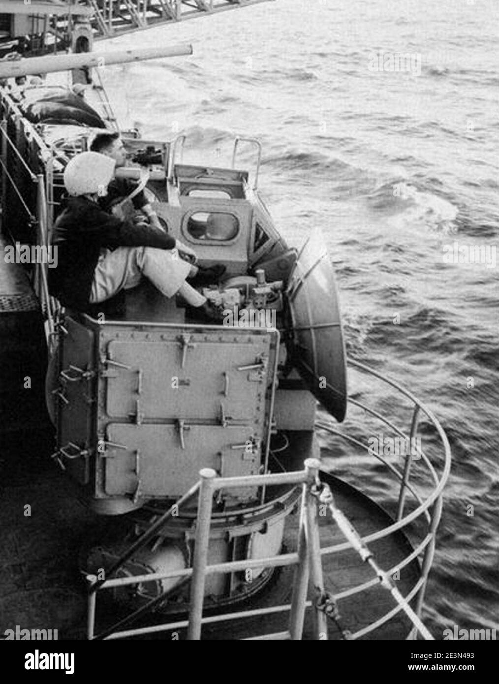 Mark 56 gun fire control director aboard USS Wasp (CV-18), circa in ...