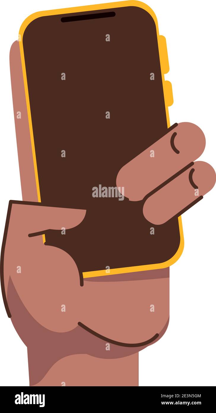Hand lifting smartphone device hi-res stock photography and images - Alamy