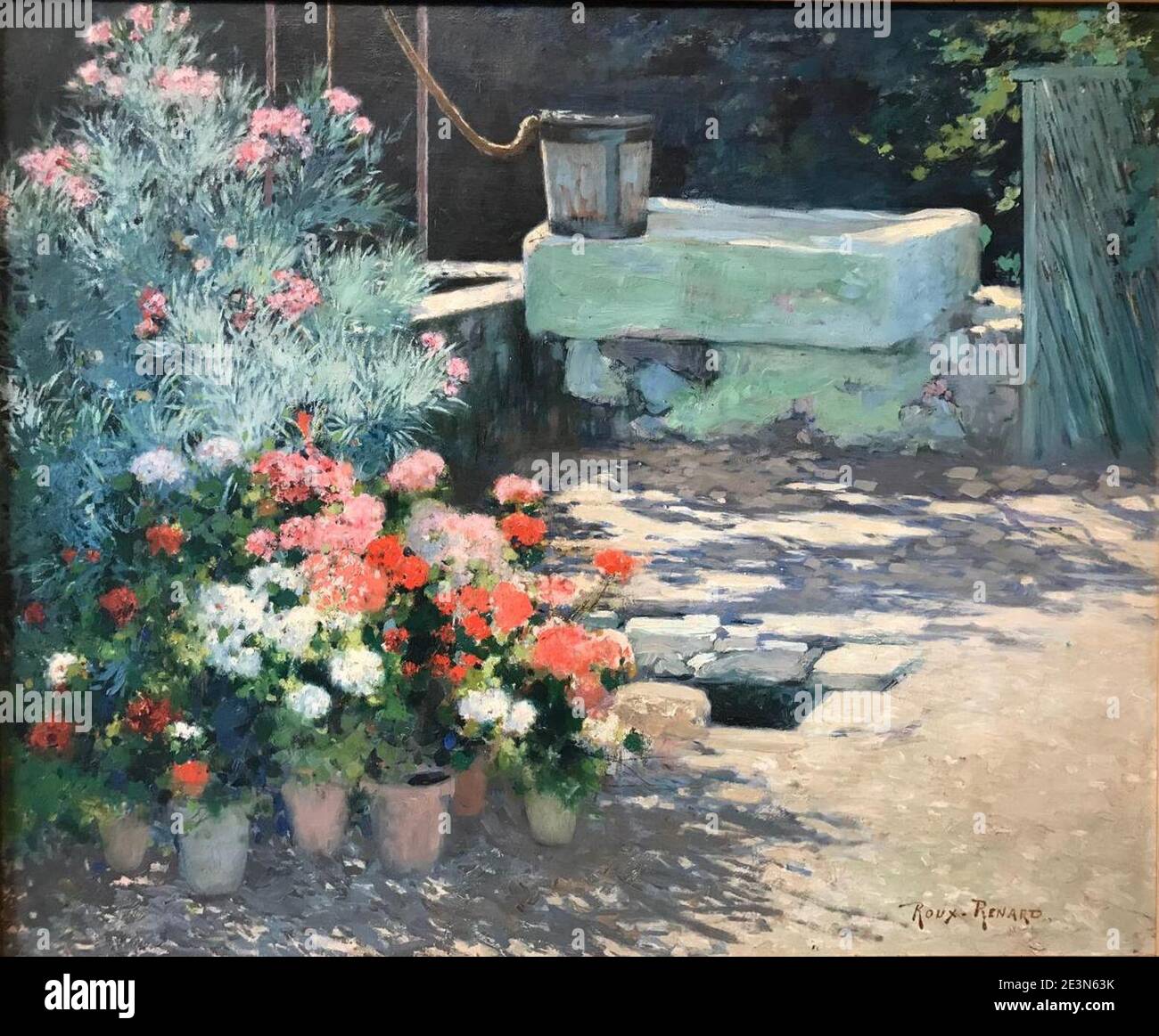 Marius Roux-Renard - Le Jardin fleuri de l'artiste Stock Photo - Alamy