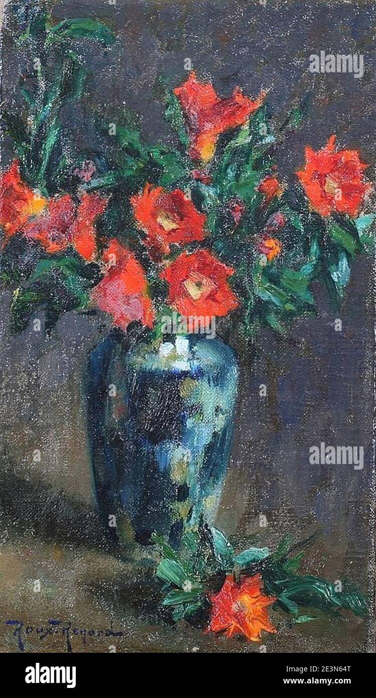 Marius Roux-Renard - Wildflowers in vase Stock Photo - Alamy